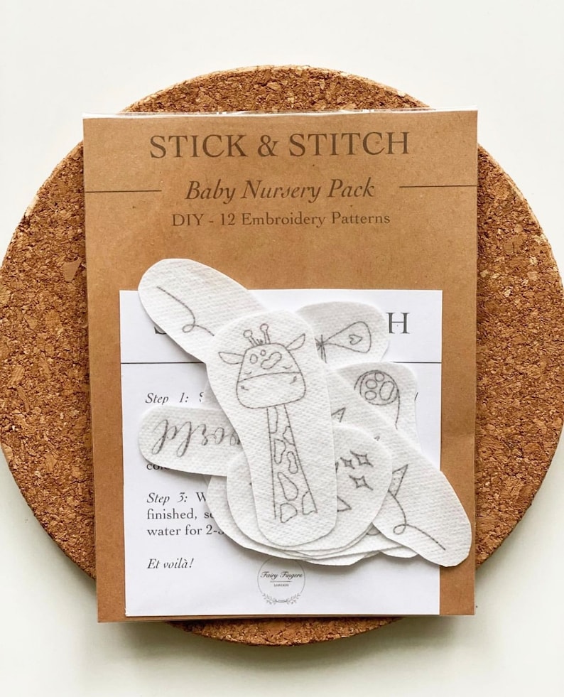 Stick & Stitch - Baby Nursery Pack - DIY Embroidery Patterns - Etsy