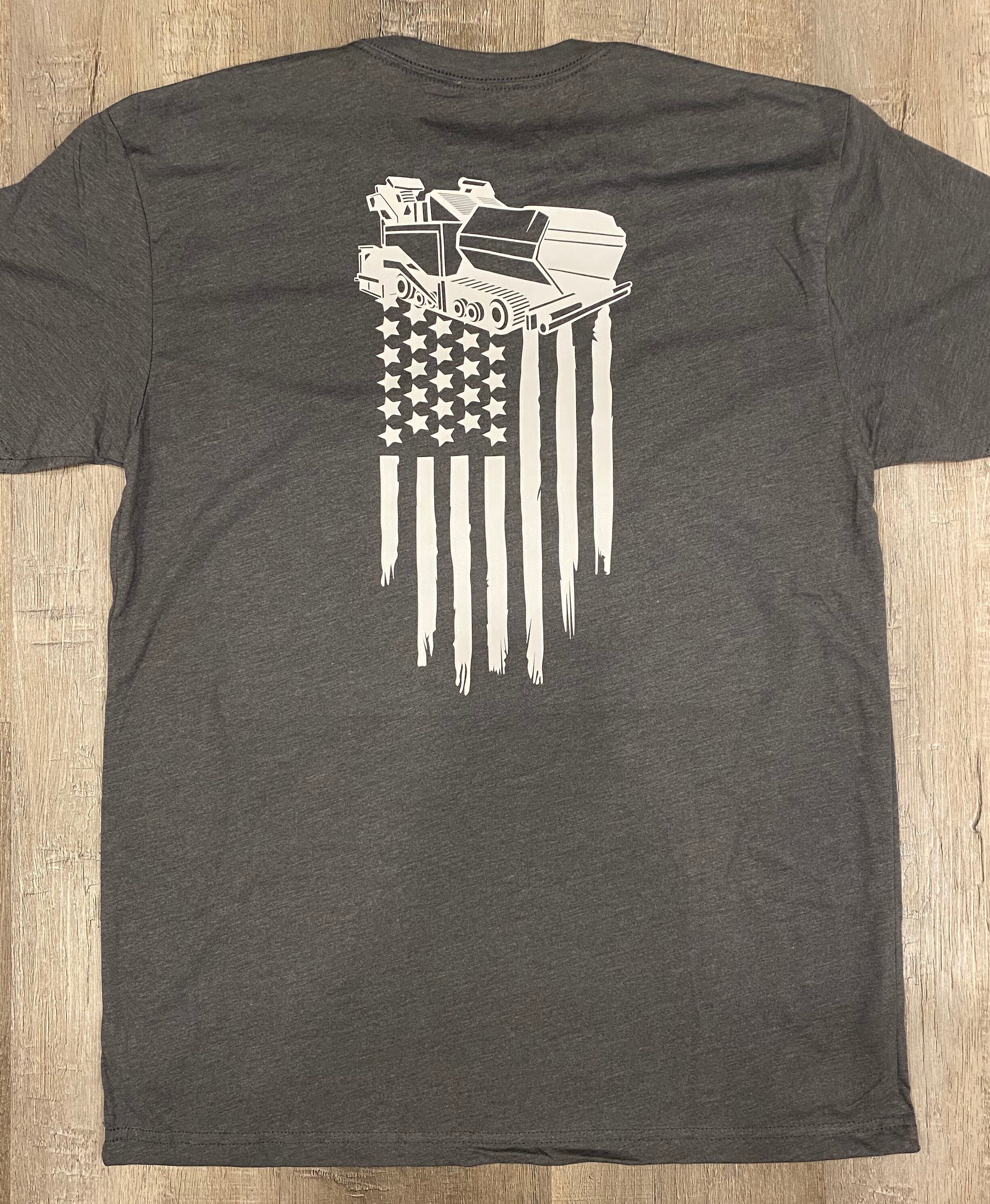 Patriotic T Shirt With Paver and American Flag Graphic - Etsy