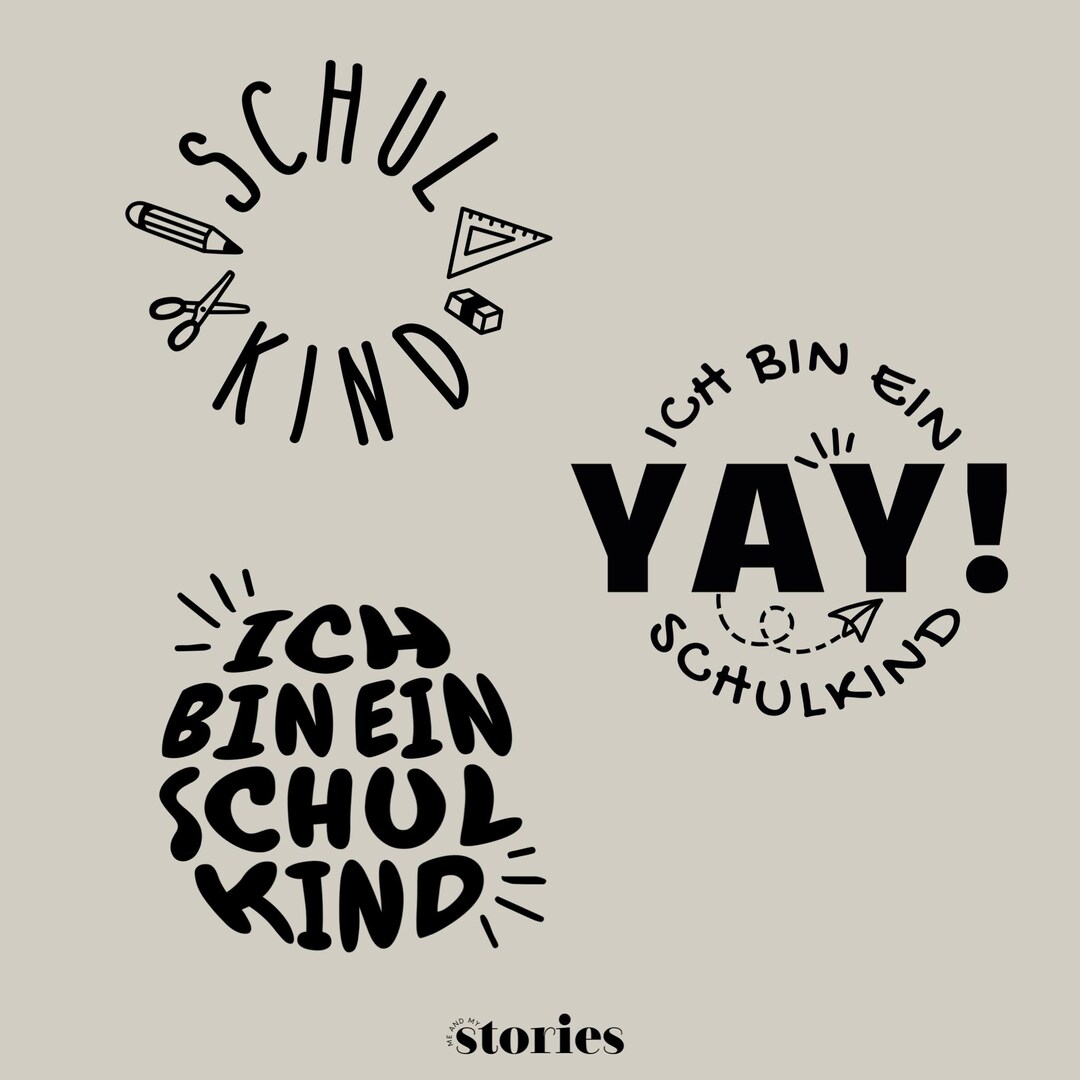 SVG Plotter File Set – I Am a Schoolchild | Starting School, First Day ...