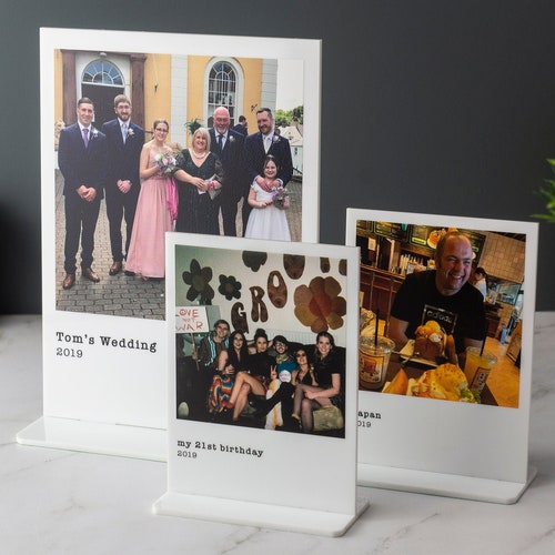 Personalised Photo Print Plaque With Custom Message - Etsy