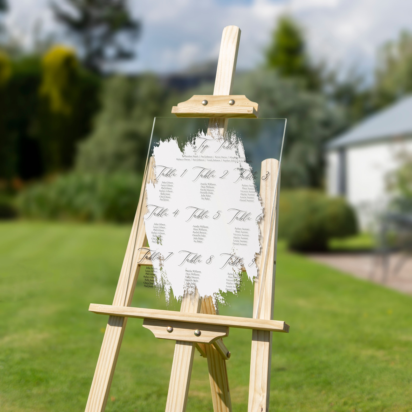 Personalised Wedding Table Plan Sign Acrylic Poster Print - Etsy