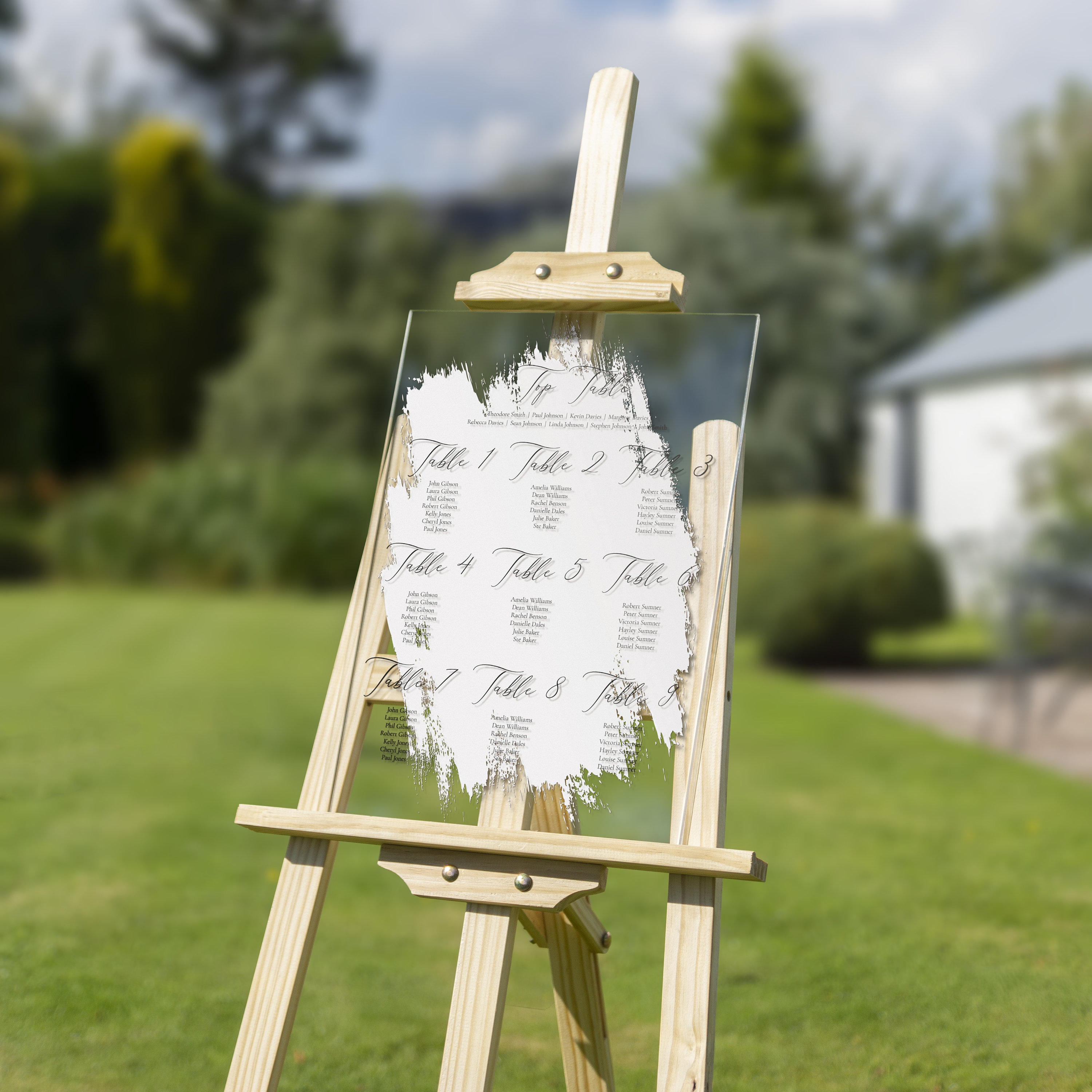 Personalised Wedding Table Plan Sign Acrylic Poster Print - Etsy UK