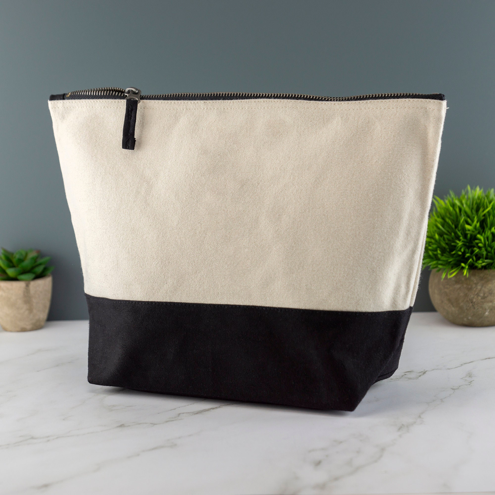 Personalised Canvas Wash Bag Embroidered Customised Toilet - Etsy UK