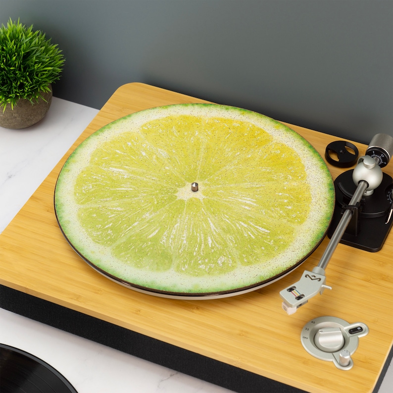 Orange Lime Lemon Fruit Record Player Slip Mat Turn Table DJ Slip Mat ...