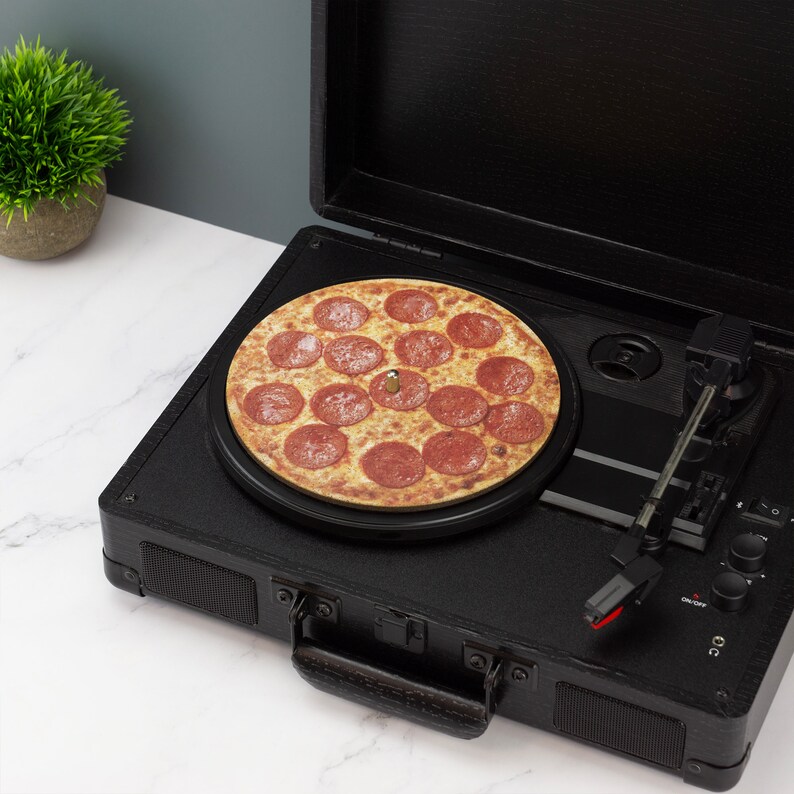 Pepperoni Pizza Record Player Slip Mat Turn Table DJ Slip Mat - Etsy