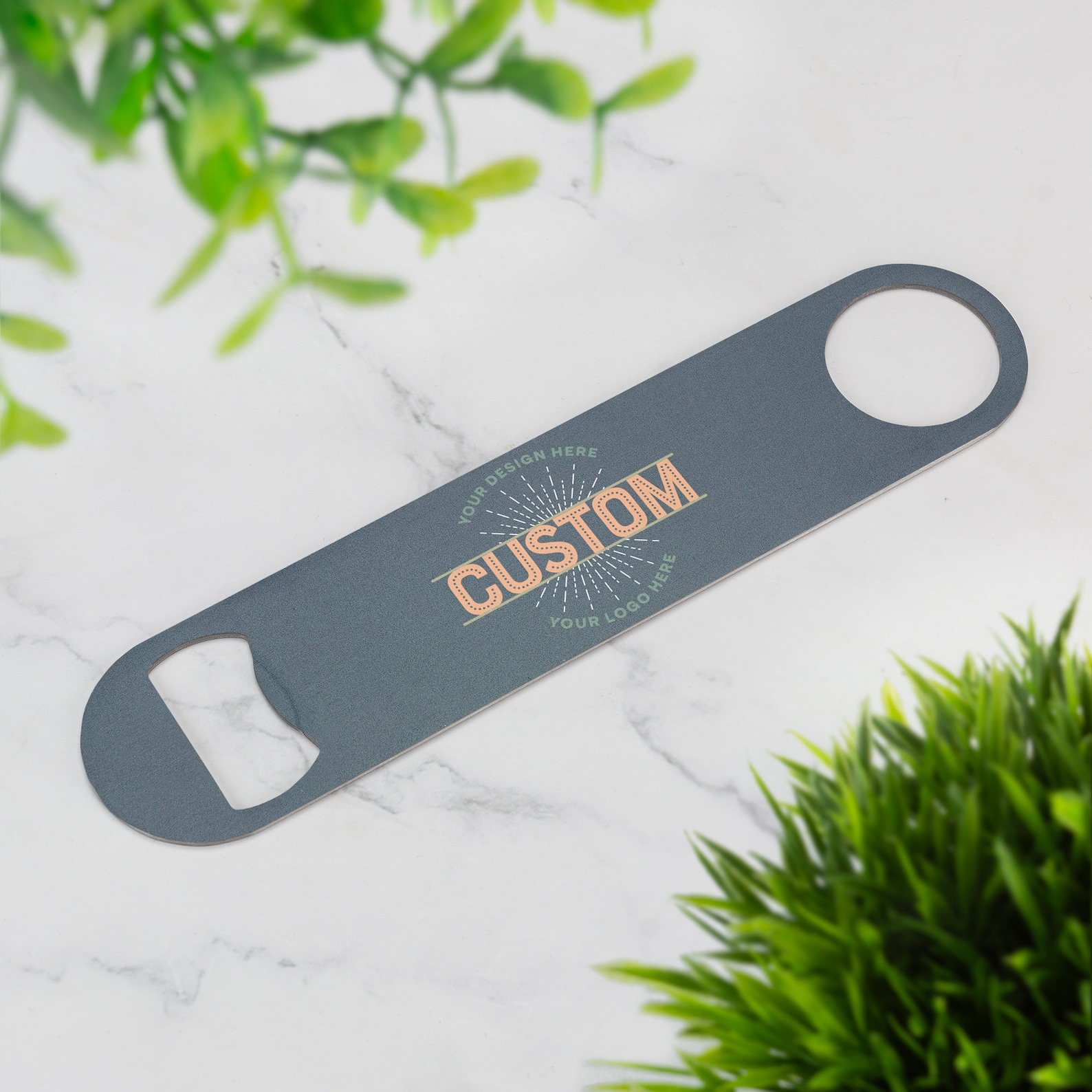 Personalised Business Logo Beer Bar Blade Pub Bar Bottle Opener Printed ...