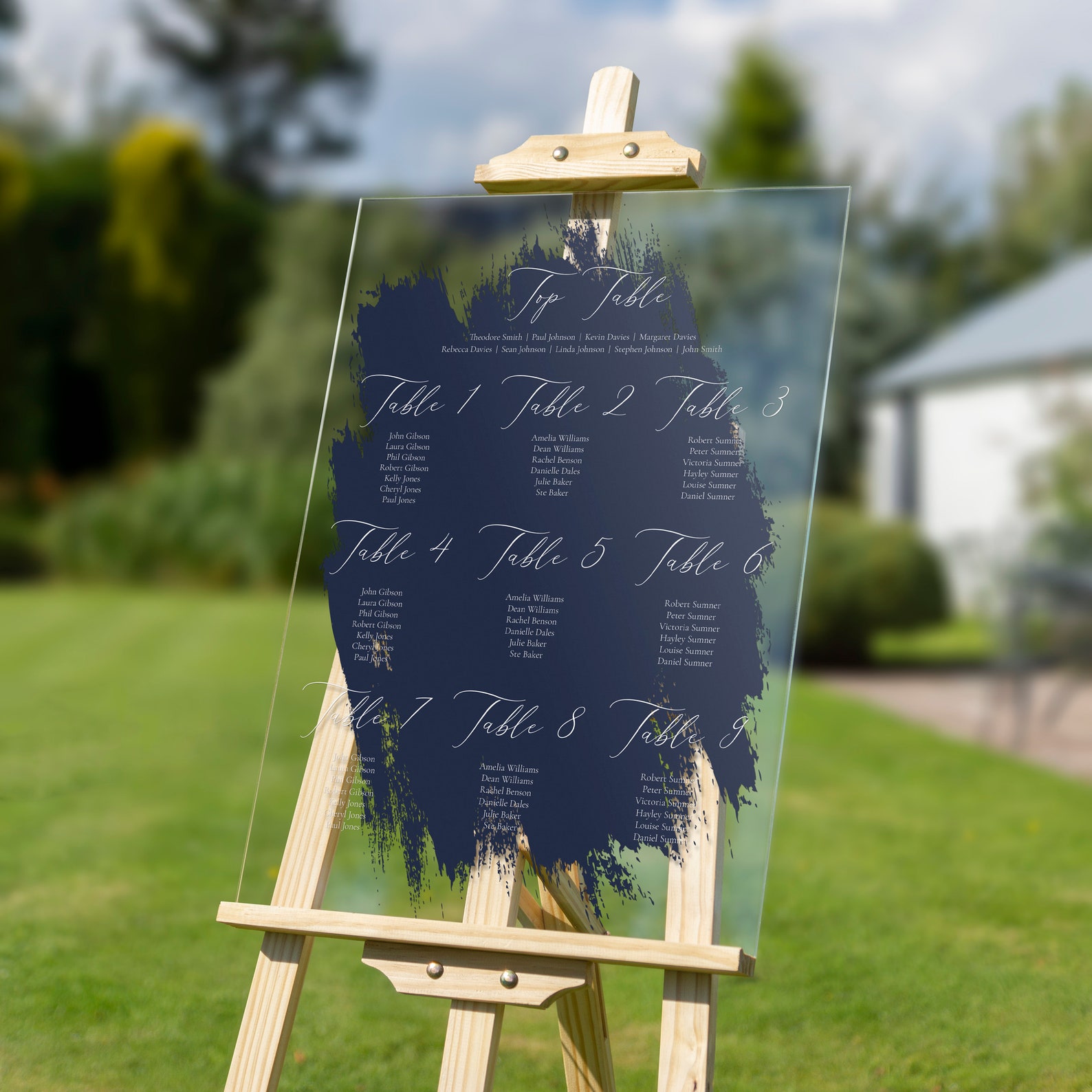 Personalised Wedding Table Plan Sign Acrylic Poster Print - Etsy