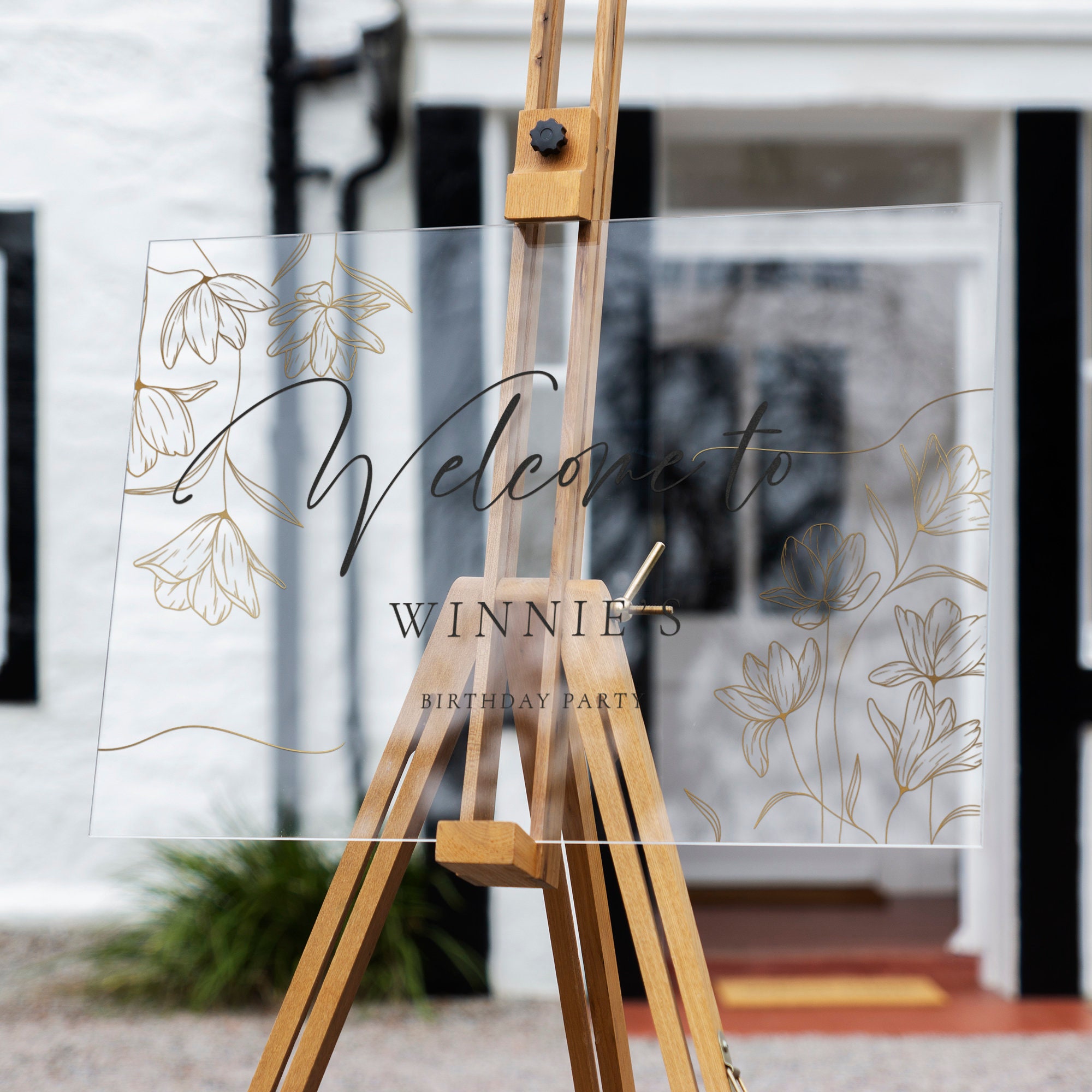 Personalised Event Welcome Sign Foliage Acrylic Poster Print - Etsy UK