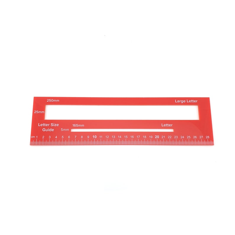 Royal Mail Letter Postal Template Size Guide Postage Ruler PPI - Etsy UK