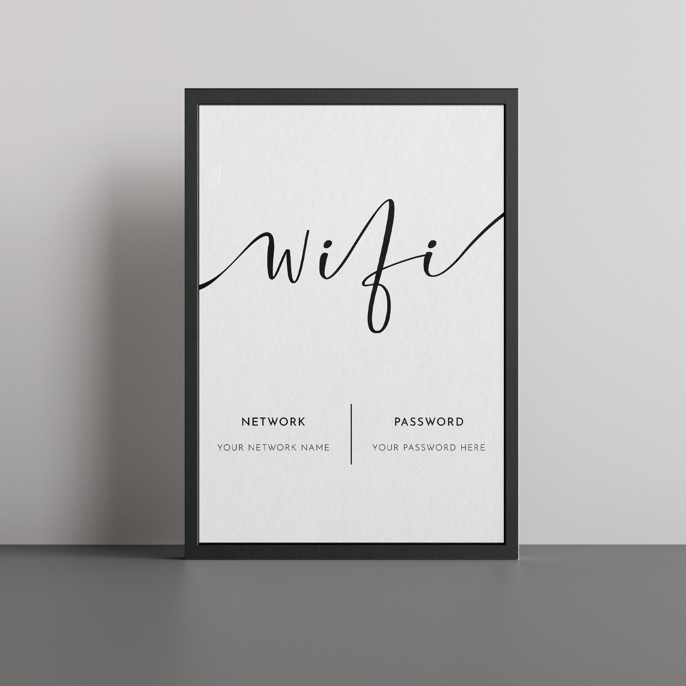 Wifi Password Sign Custom Wifi Cafe Restaurant Home Poster - Etsy