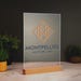 Custom LED Business Sign Company Logo Desk Display Printed Acrylic ...