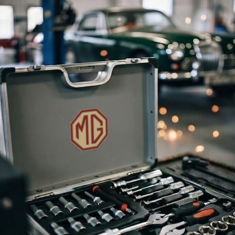MG Vintage Badge Sticker Classic Car Vinyl Decal MG Official Licensed ...