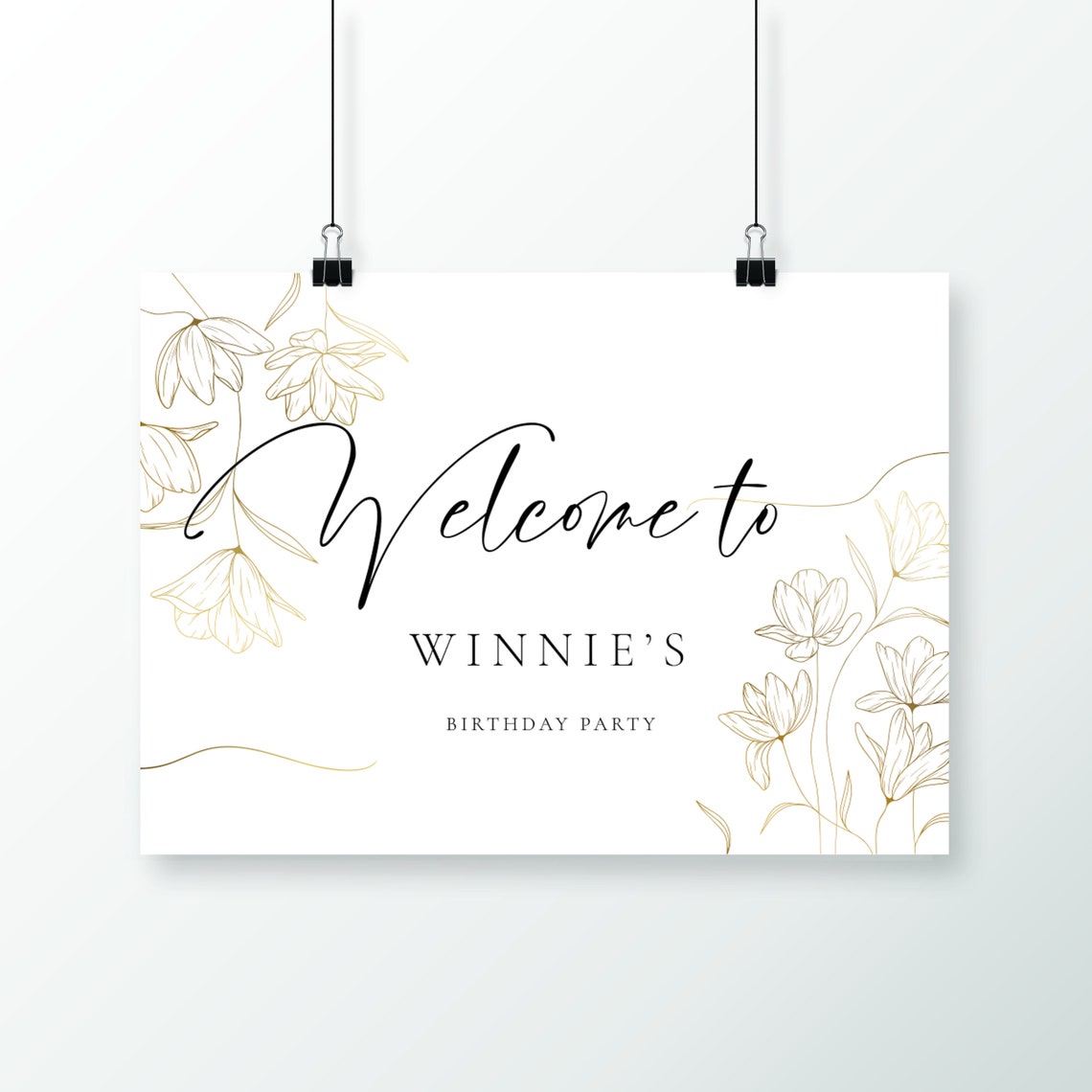 Personalised Event Welcome Sign Foliage Acrylic Poster Print - Etsy UK