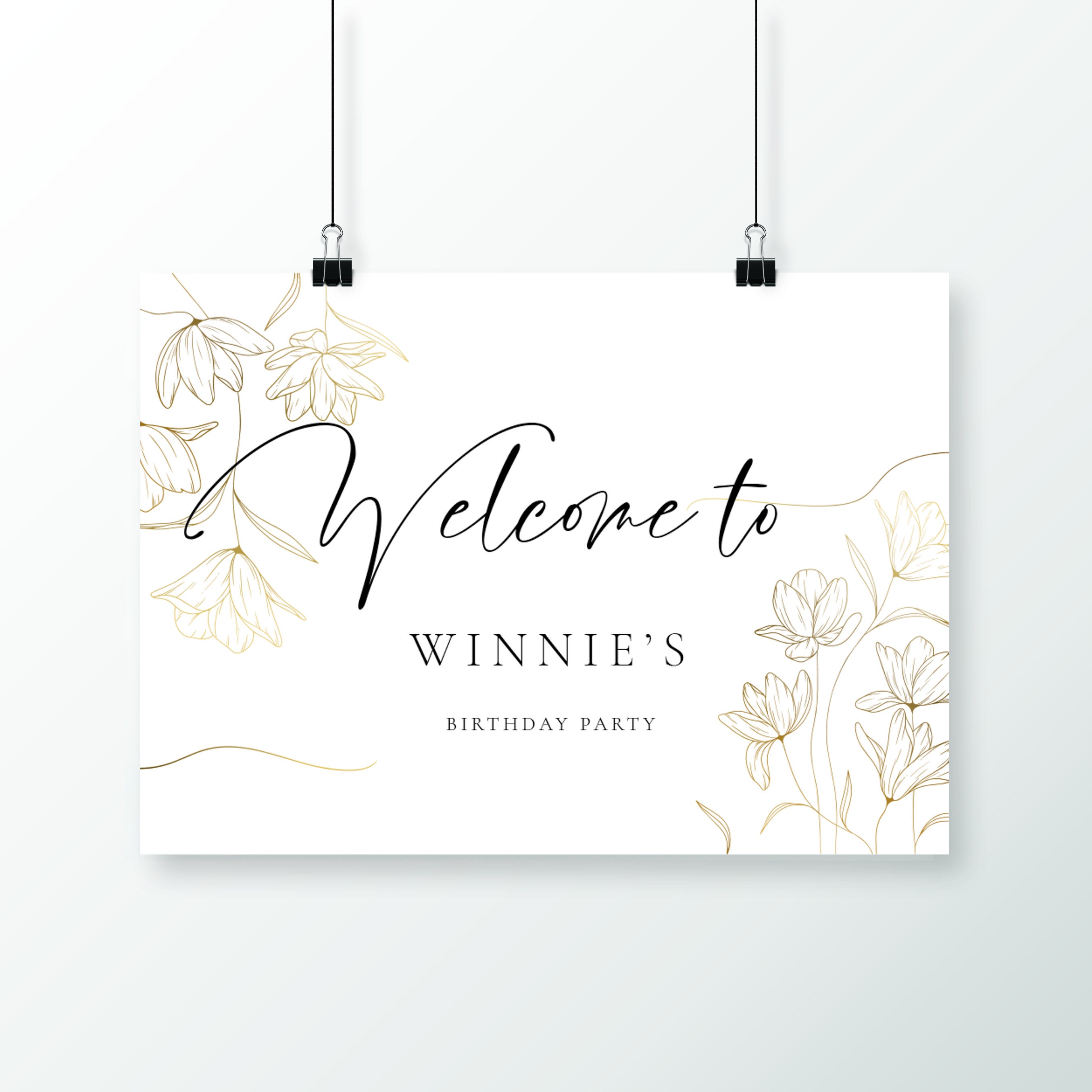Personalised Event Welcome Sign Foliage Acrylic Poster Print - Etsy UK