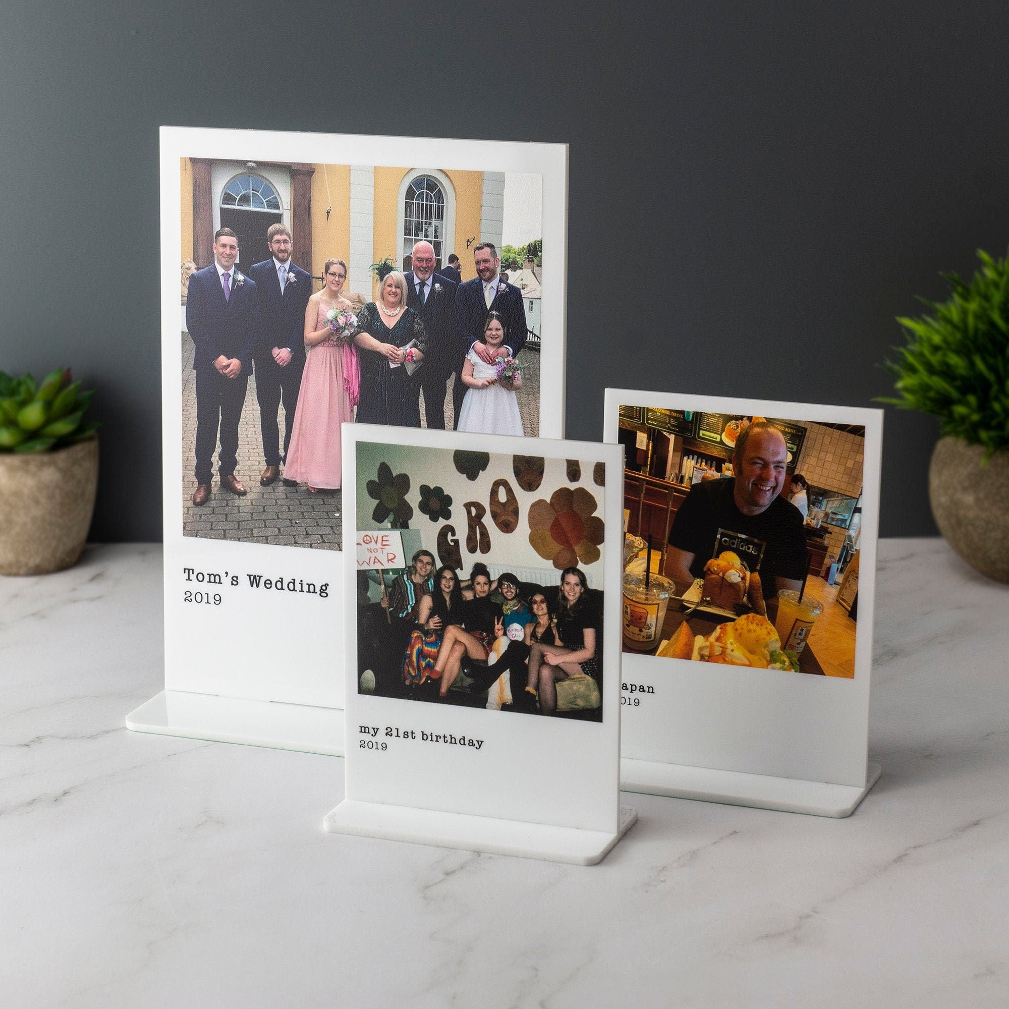 Personalised Photo Print Plaque With Custom Message - Etsy
