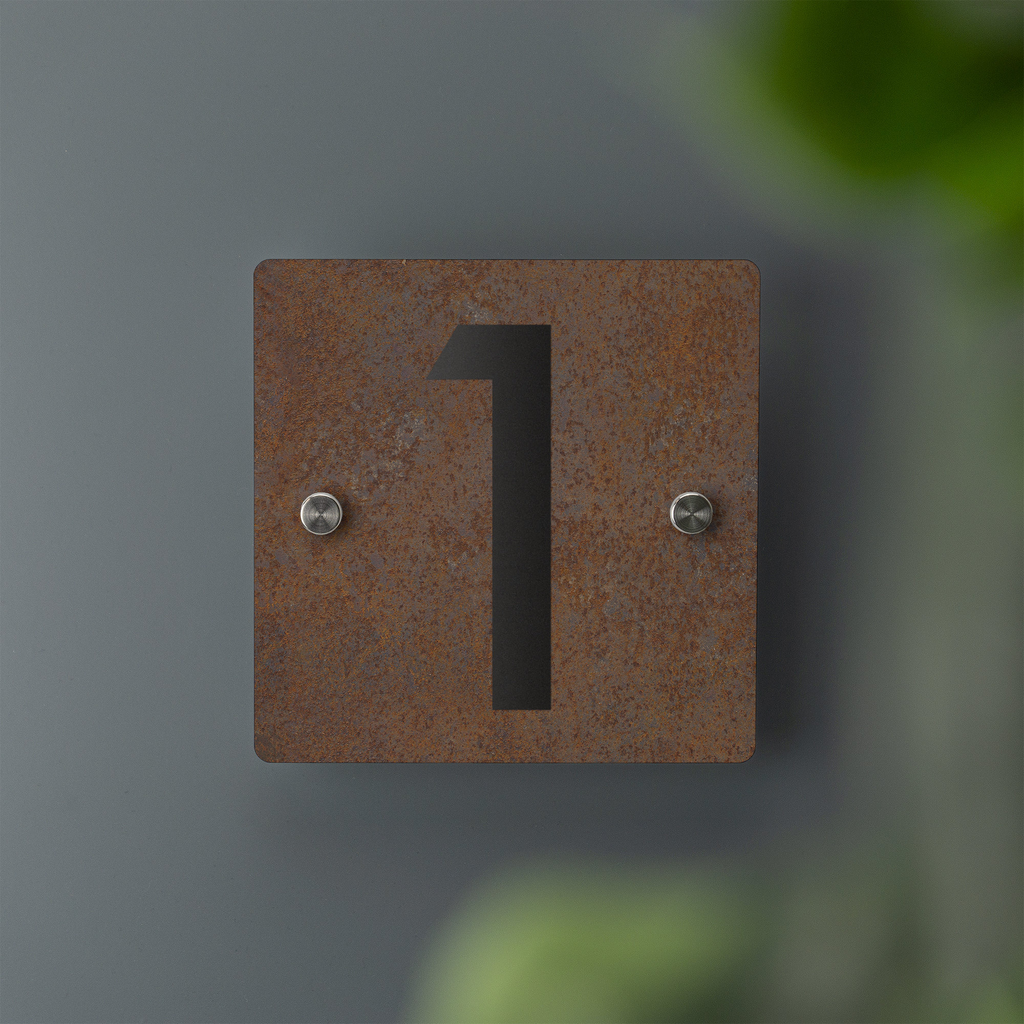 House Number Sign Printed Rust Effect Address Signage Rusty | Etsy UK