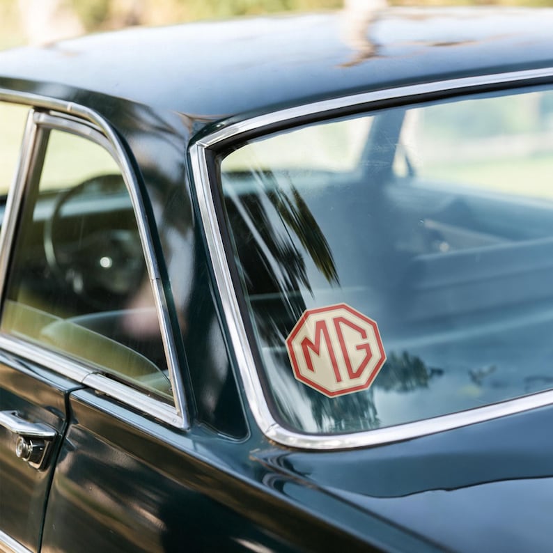MG Vintage Badge Sticker Classic Car Vinyl Decal MG Official Licensed ...