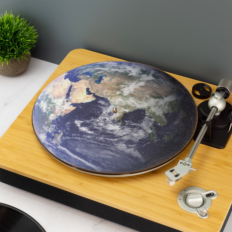 Earth Record Player Slip Mat Turn Table DJ Slip Mat - Etsy
