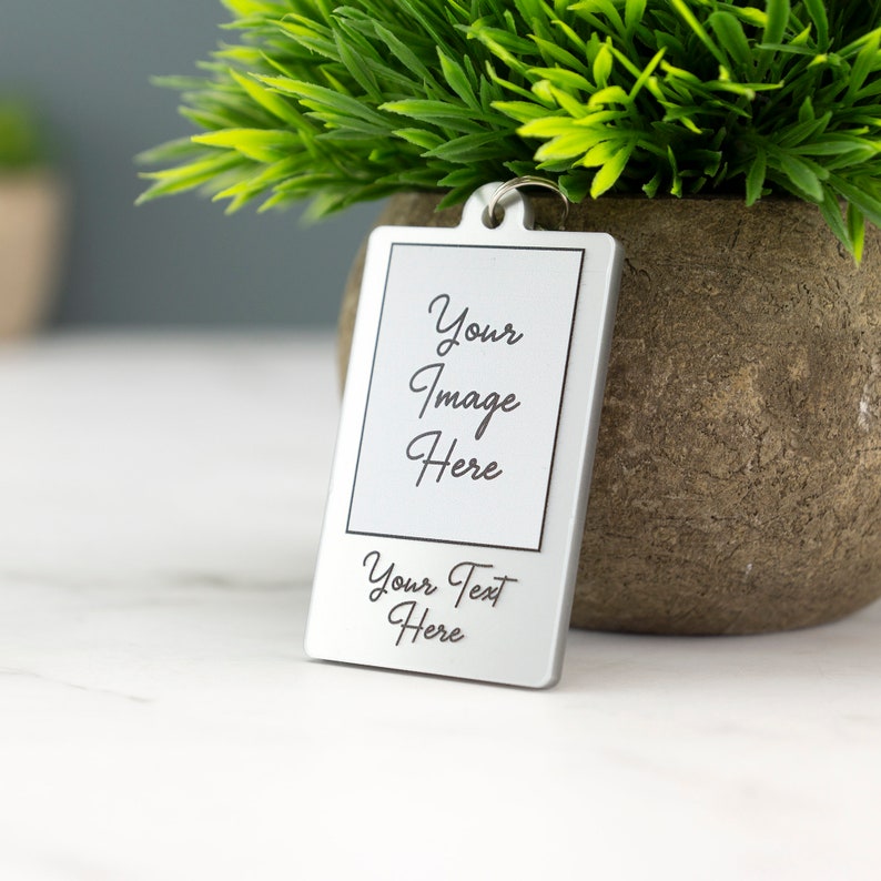 Personalised Photo Keyring Custom Message Keychain Boyfriend - Etsy