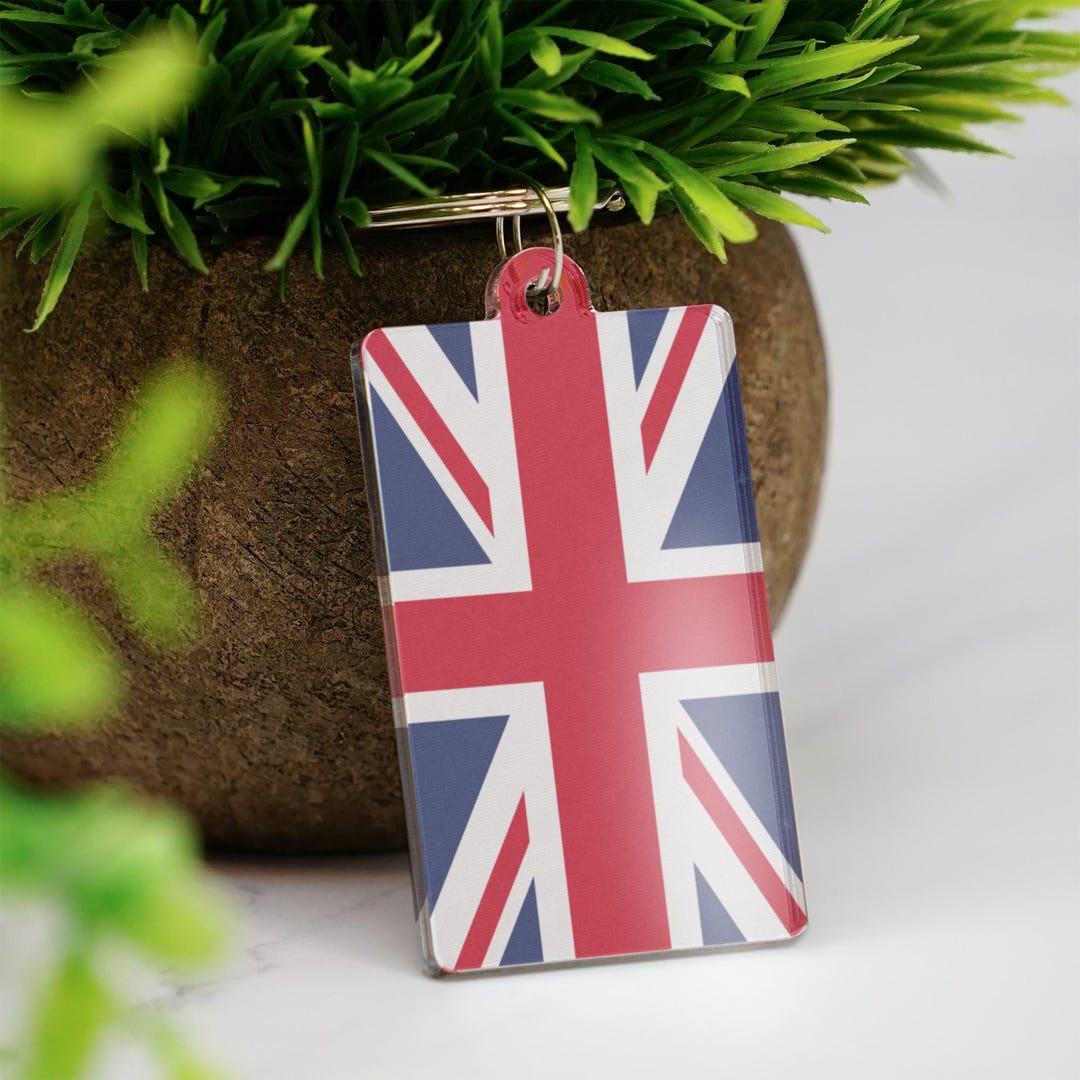 Union Jack Keyring Acrylic British Flag UK Keychain, Patriotic Gift - Etsy