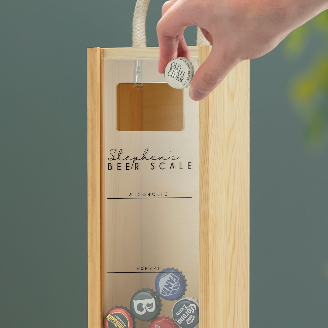 Beer Bottle Cap Saver Box Frame Memory Beer Scale Box Bottle Cap ...
