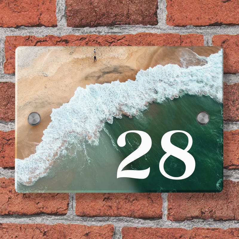 Ceramic Beach Address Signs - Etsy UK