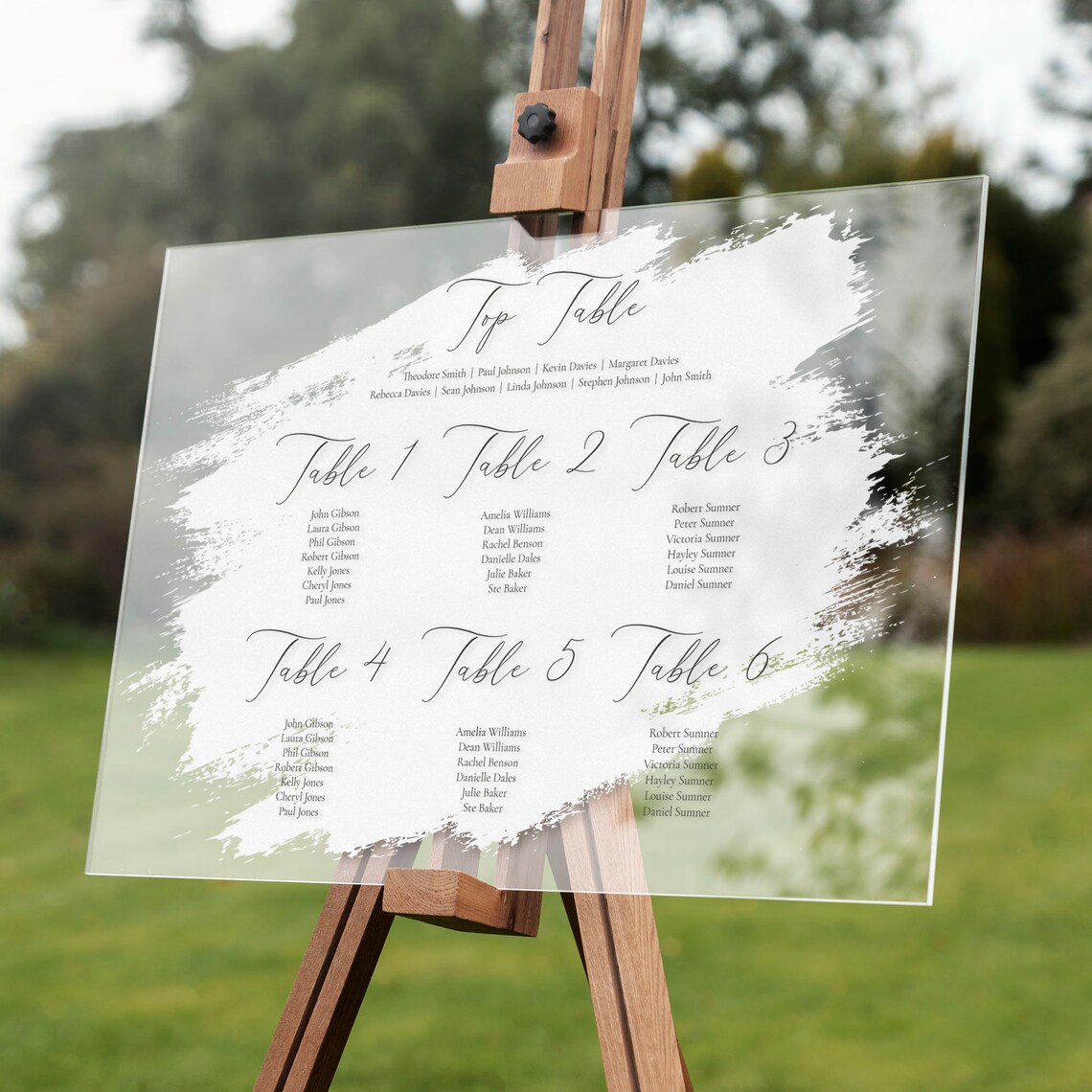 Personalised Wedding Table Plan Sign Acrylic Poster Print - Etsy UK
