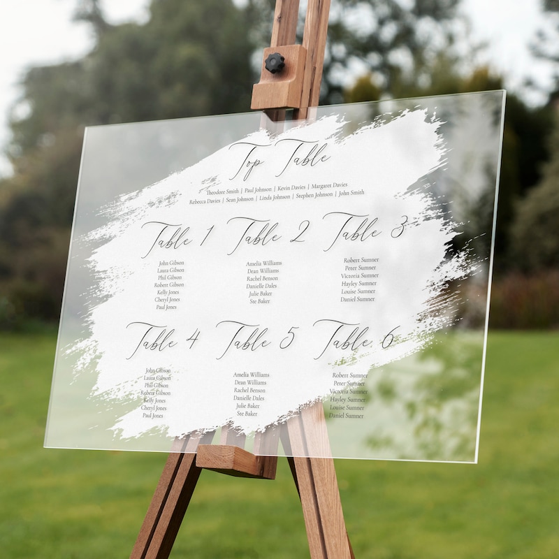 Wedding Table Plan - Etsy UK