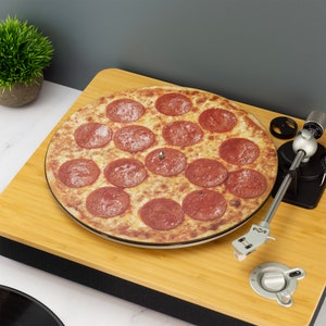 Pepperoni Pizza Record Player Slip Mat Turn Table DJ Slip Mat - Etsy