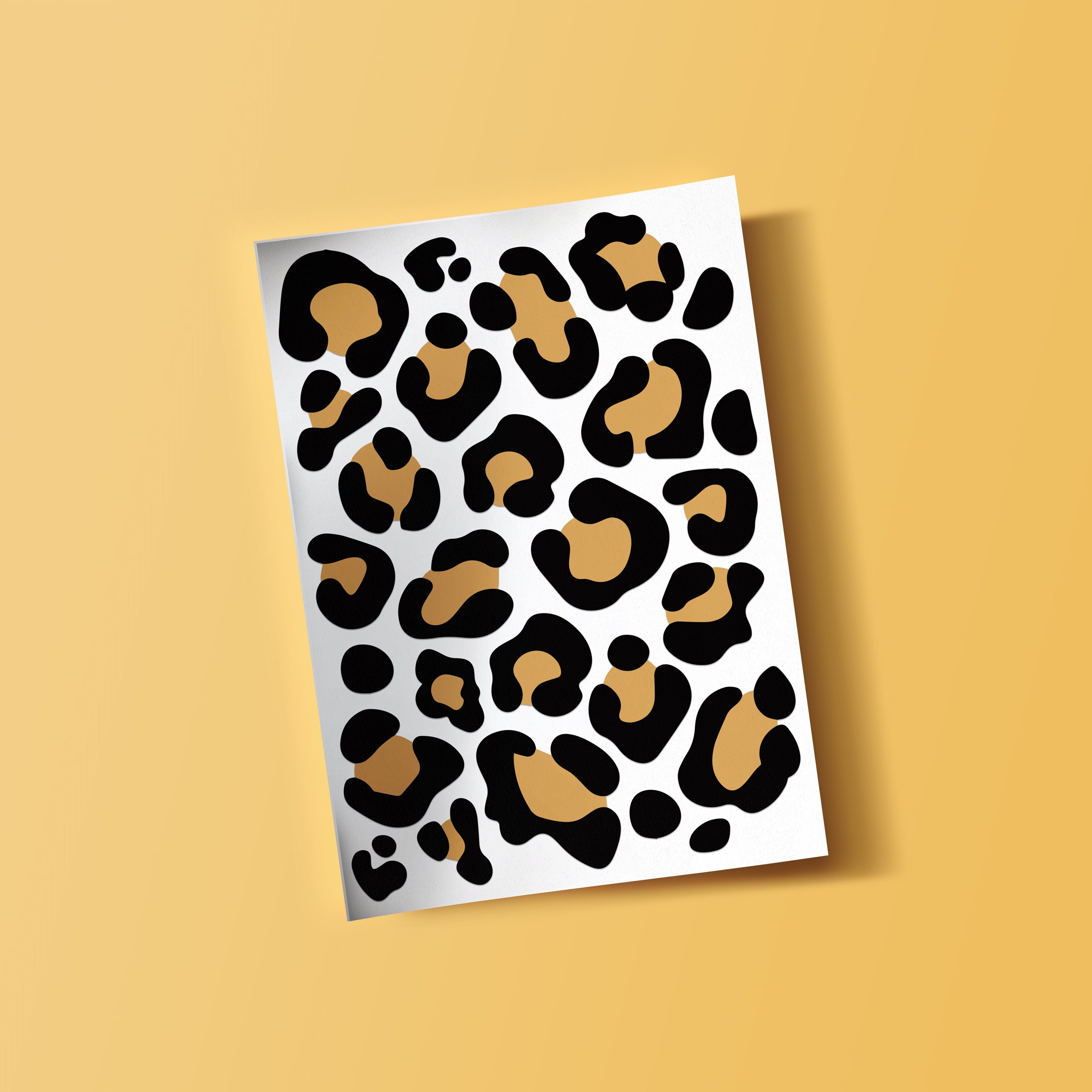 Leopard Print Pattern Vinyl Wall Art Stickers Decals Kids Room | Etsy