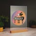 Custom LED Business Sign Company Logo Desk Display Printed Acrylic ...