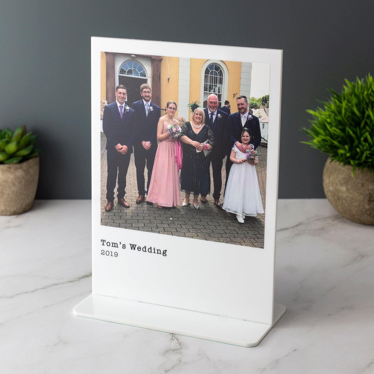 Personalised Photo Print Plaque With Custom Message - Etsy