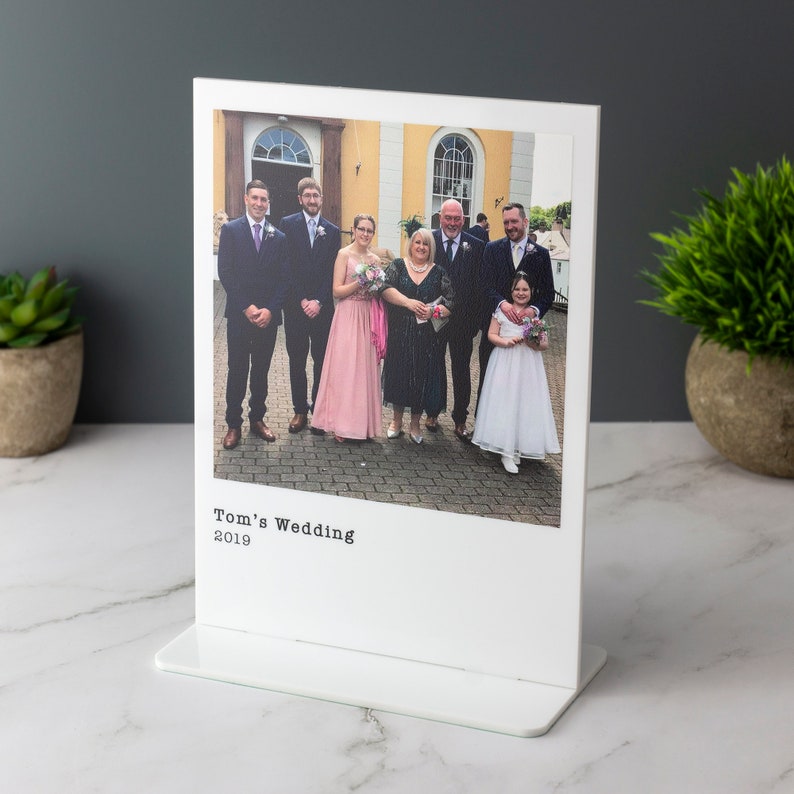 Personalised Photo Print Plaque With Custom Message - Etsy