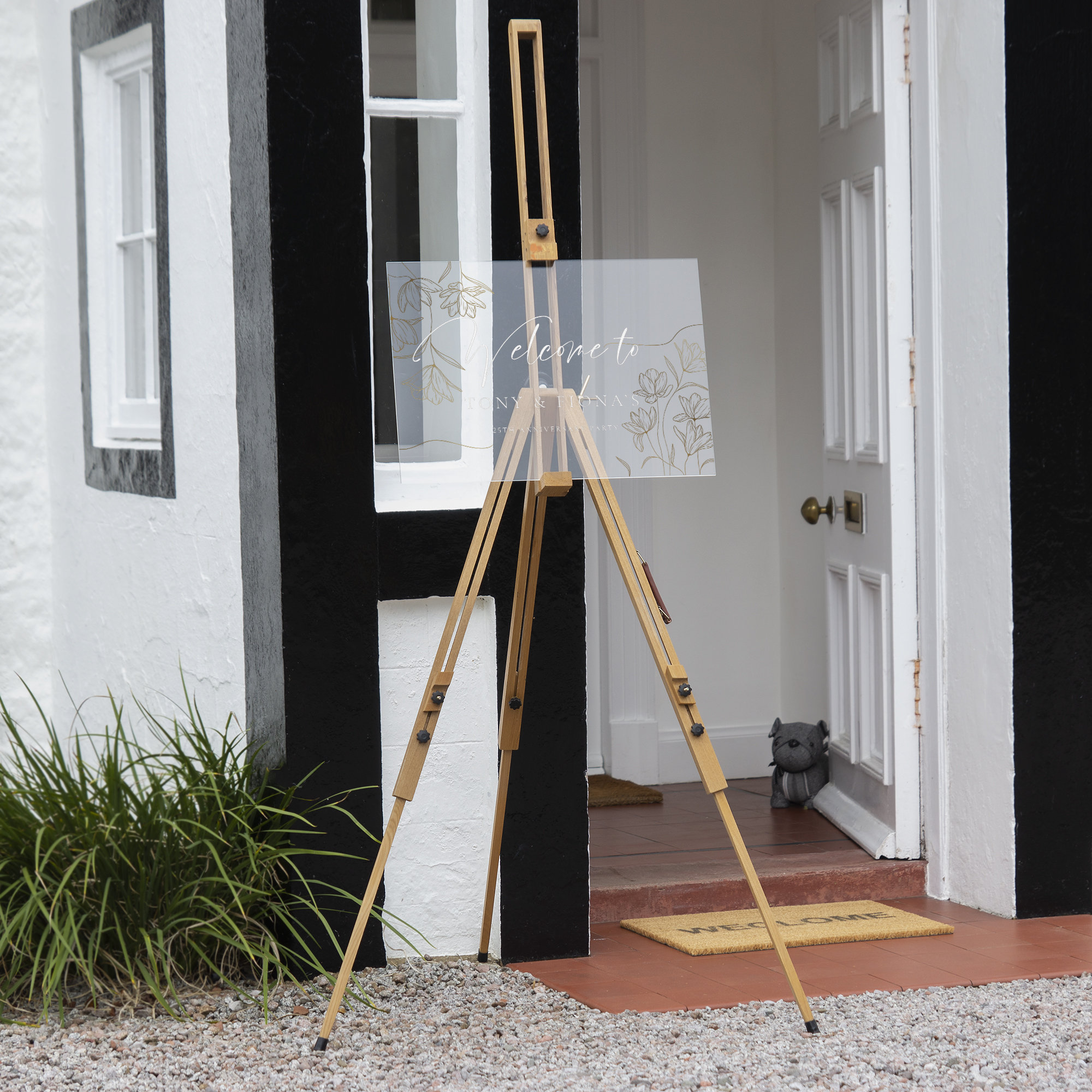 Personalised Event Welcome Sign Foliage Acrylic Poster Print - Etsy UK