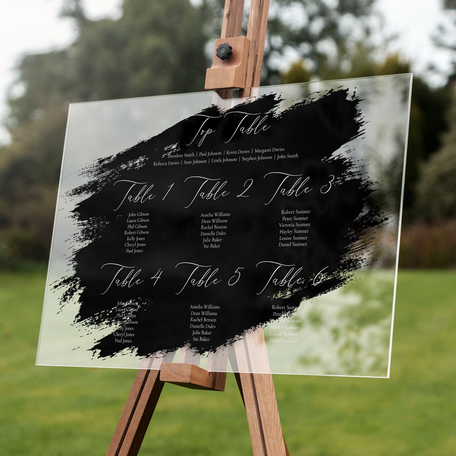 Personalised Wedding Table Plan Sign Acrylic Poster Print - Etsy