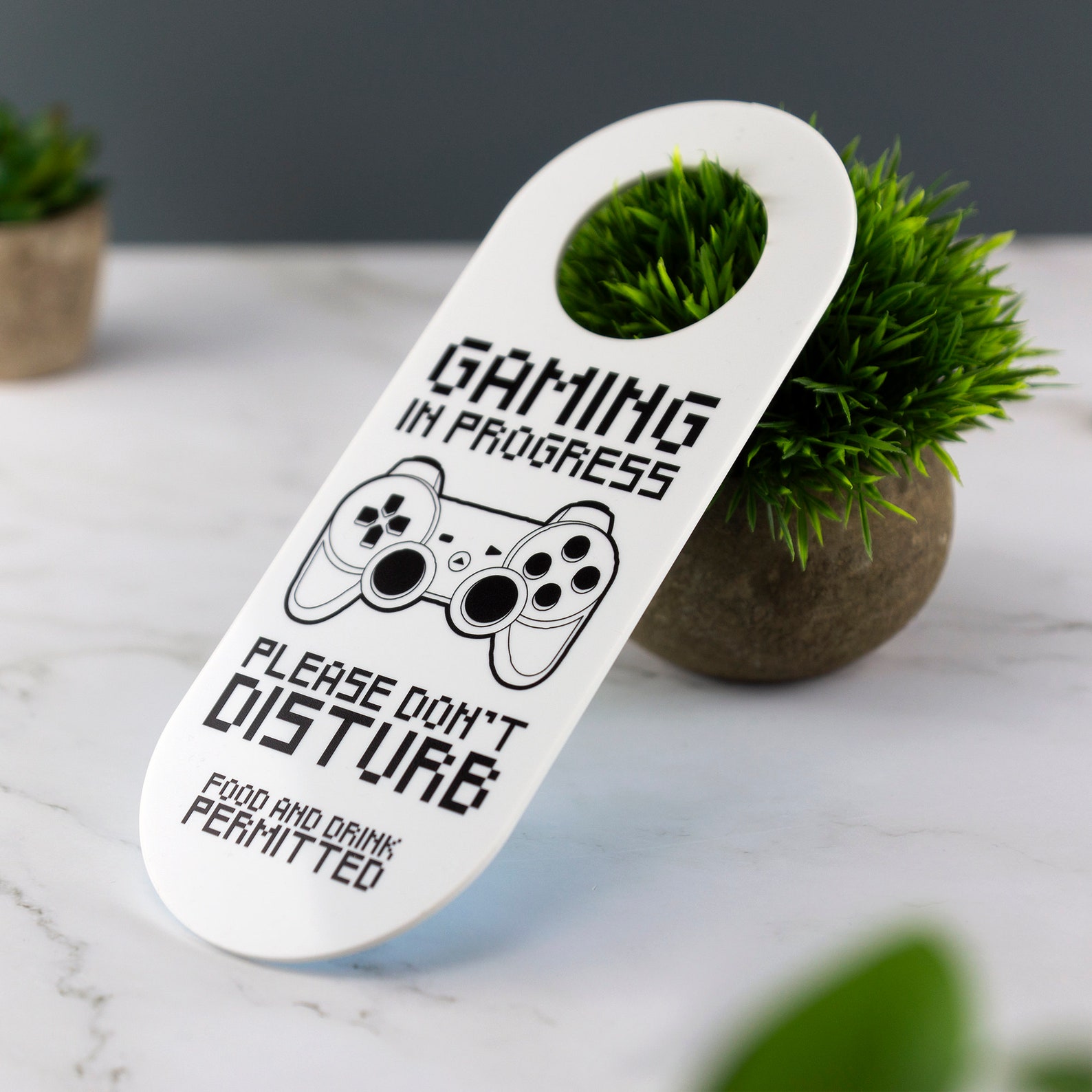 Personalised Kids Door Hanger Gaming Door Hanger Children's Bedroom ...