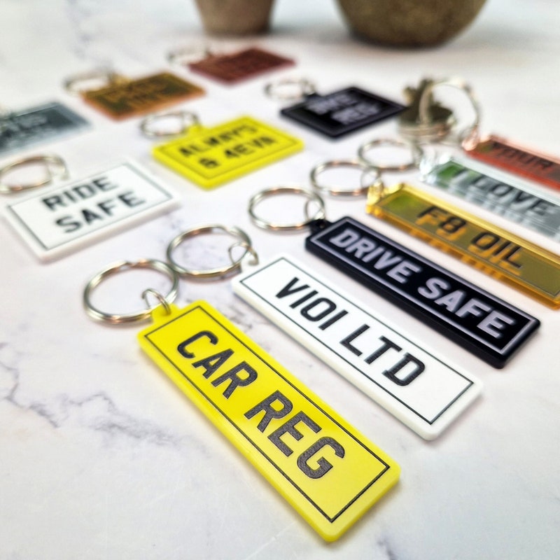 Number Plate Keyring - Etsy UK