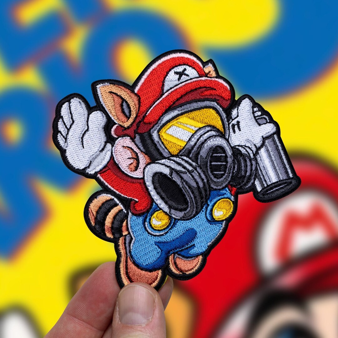 Street King Mario Velcro Patch - Etsy