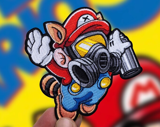 Street King Mario Velcro Patch - Etsy