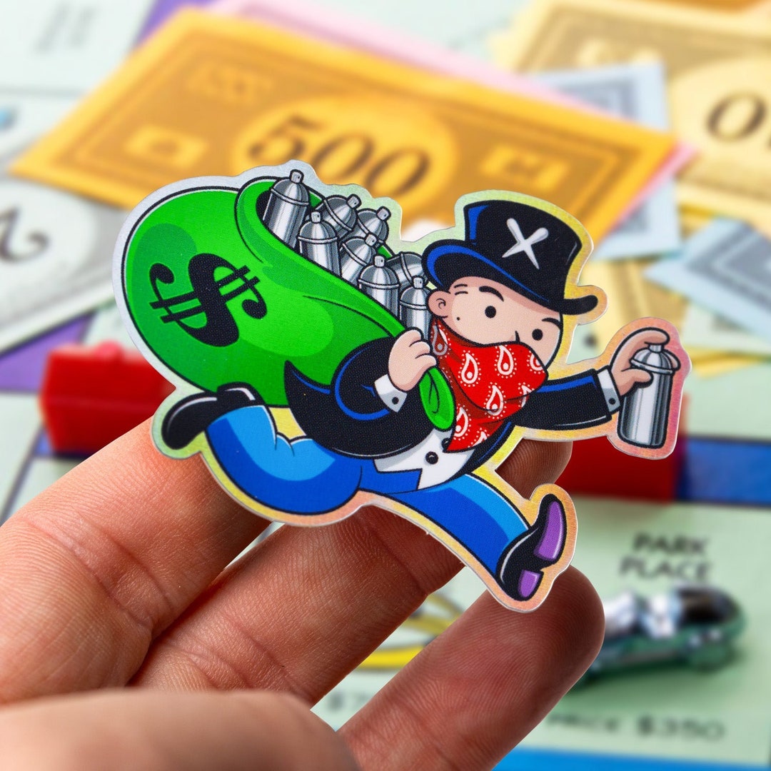 Street King Monopoly Sticker - Etsy