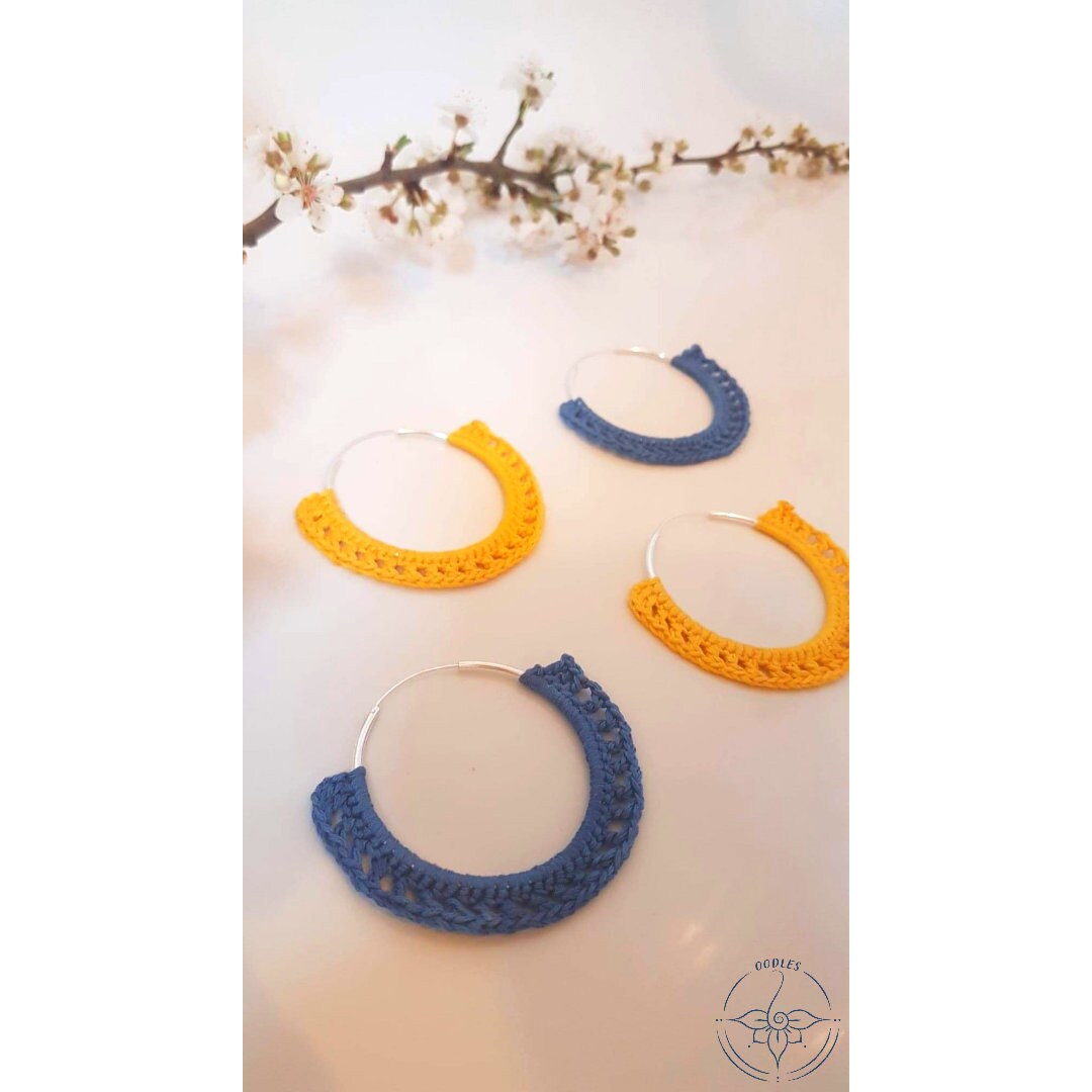 Crochet Hoops - Etsy UK