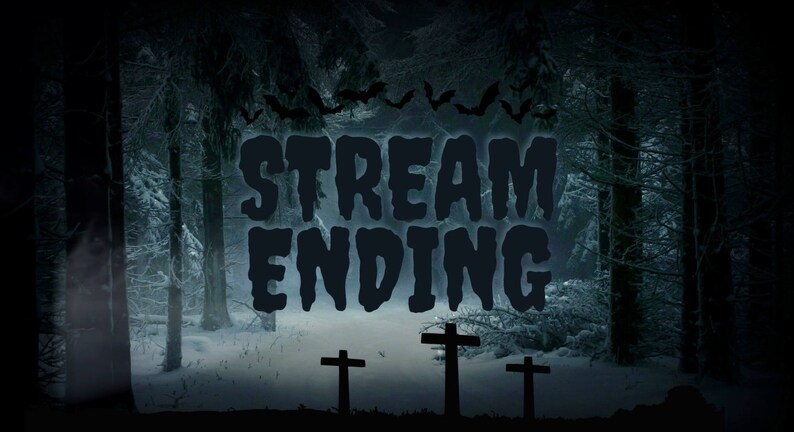 Animated Twitch overlays horror theme Scary woods skull - Etsy México