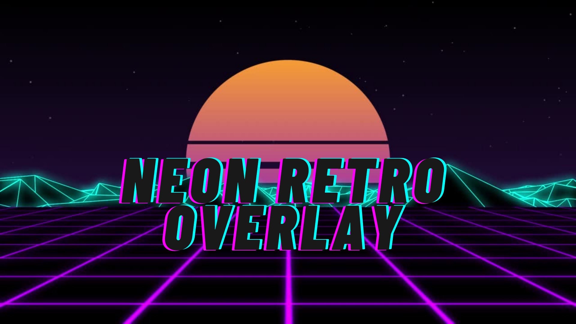 Animated Twitch Overlays Neon Retro Theme Neon Retro - Etsy UK