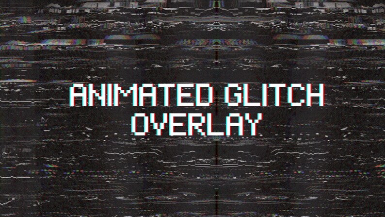 Animated Twitch Overlay Stream Package Electronic Black - Etsy