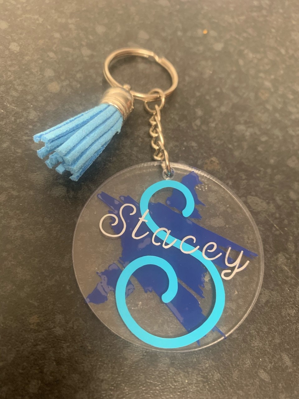 Personalised Keyrings Names Gifts Key Charm Birthday Mothers Day - Etsy UK