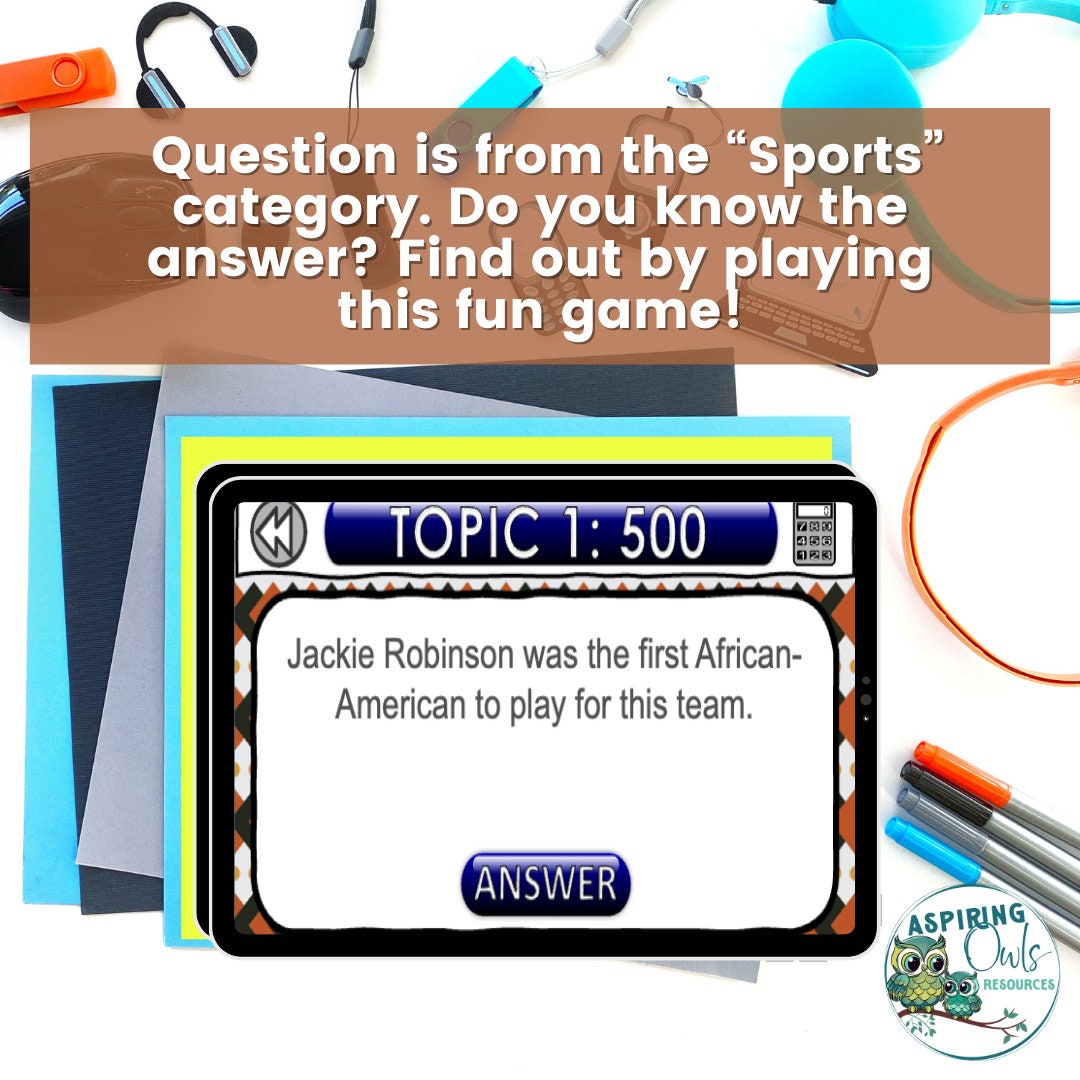 Black History Month Student Review Game Show Jeoparty Entertainment - Etsy