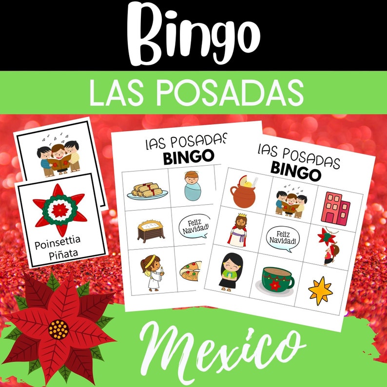 Holidays Around the World Las Posadas Bingo Christmas in Mexico ...