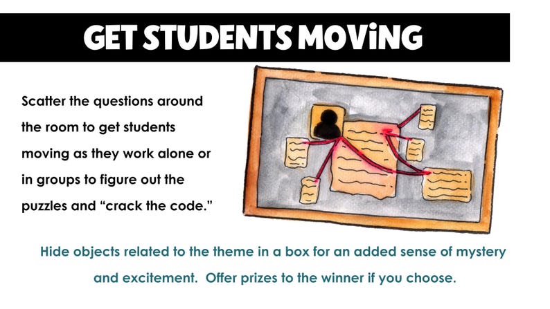 The Wild Robot Escape Room Printable Activity for Middle School - Kid ...