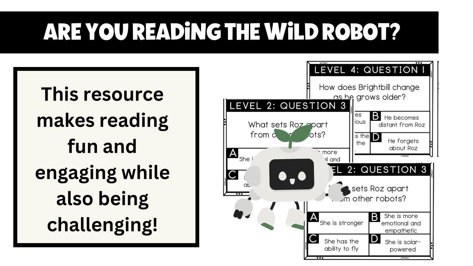 The Wild Robot Escape Room Printable Activity for Middle School - Kid ...