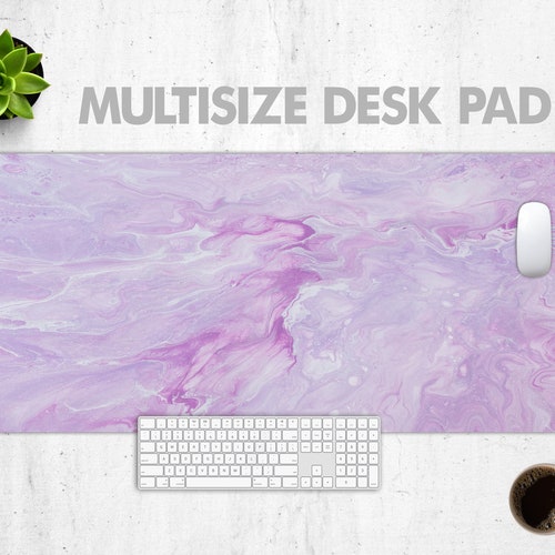 Purple Pastel Water Desk Mat Pastel Kawaii Mouse Pad Cute - Etsy